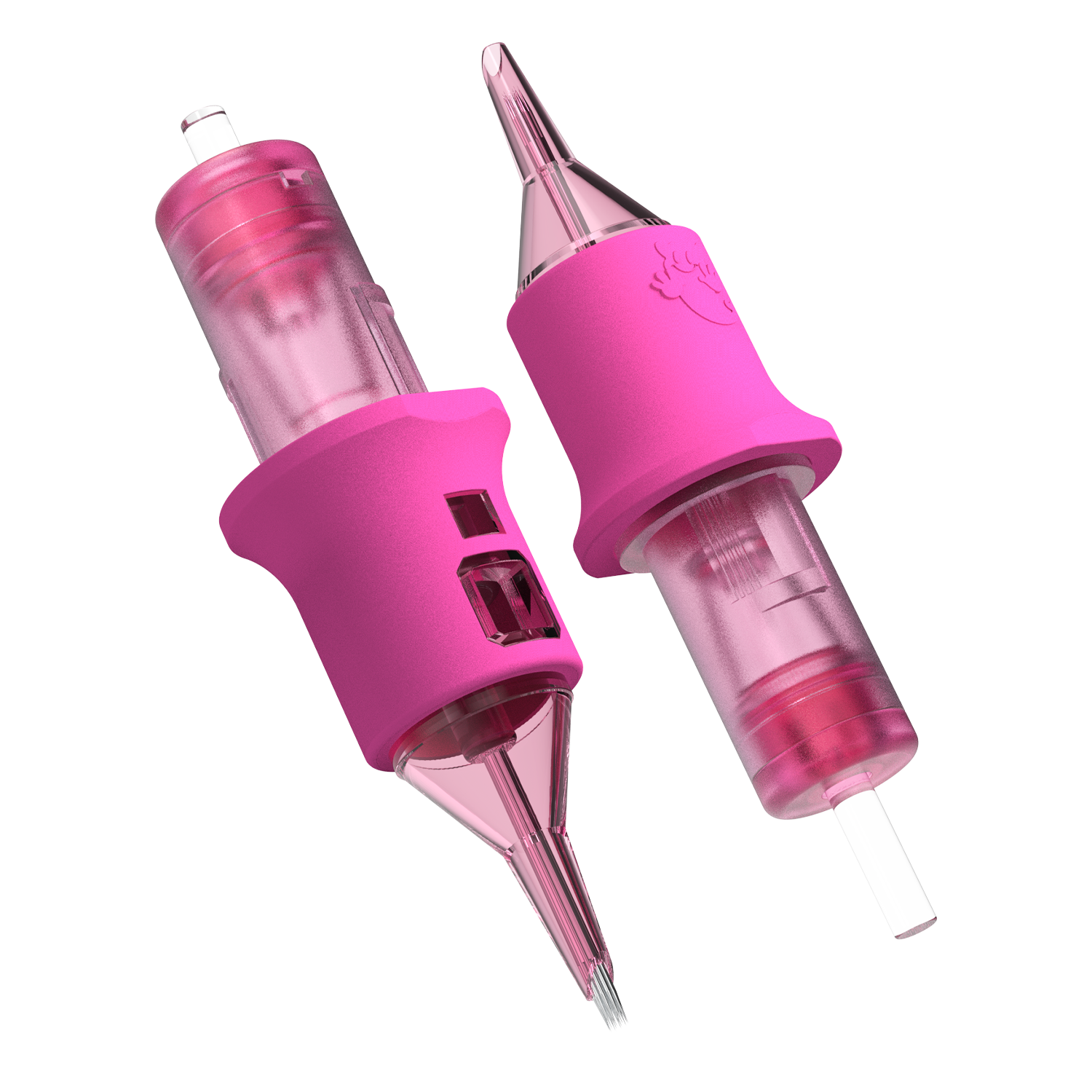 Box of 20 Ghost Pink Needle Cartridges - Fine Shader Long Taper