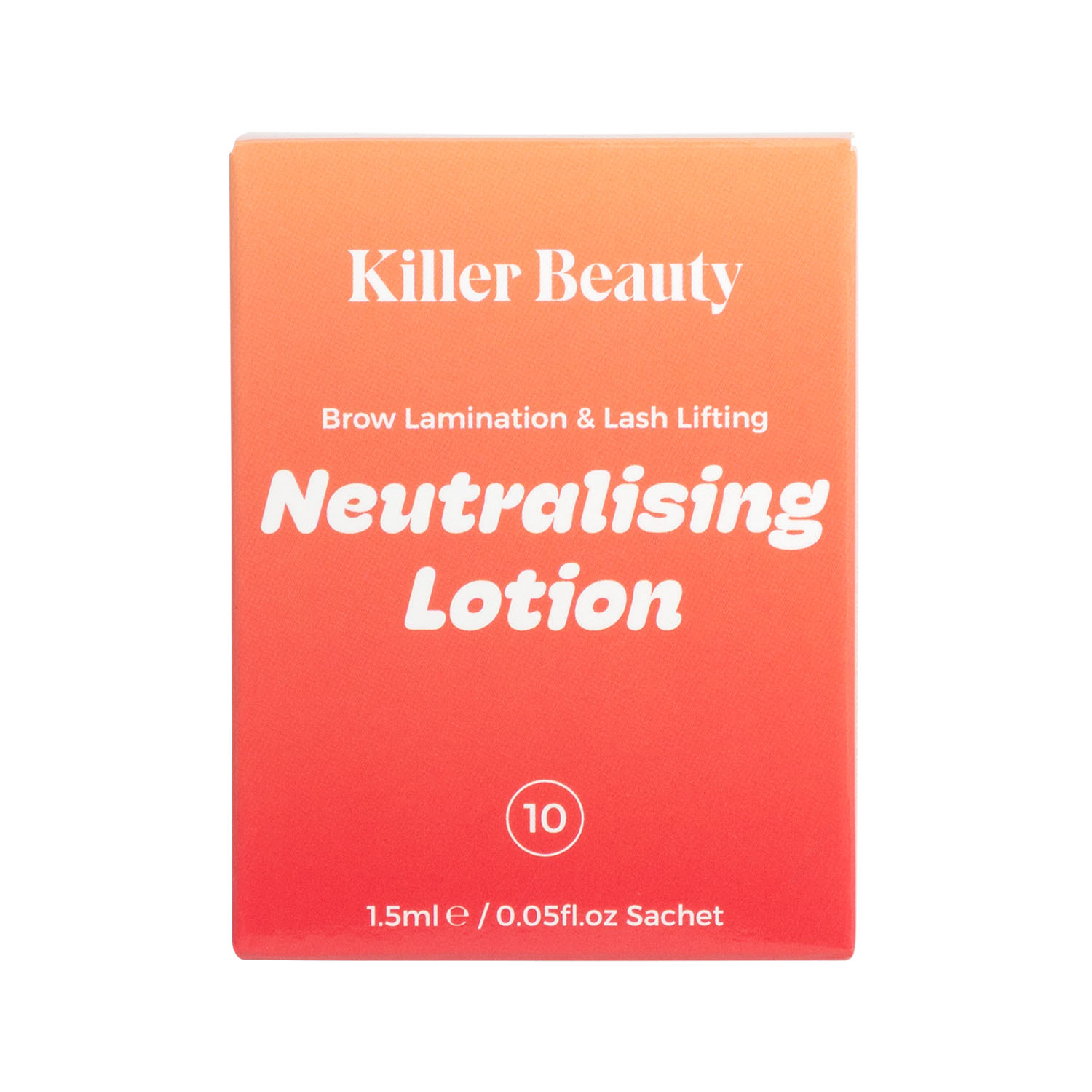 Killer Beauty Brow Lamination and Lash Lifting - Step 2 Neutralising Lotion