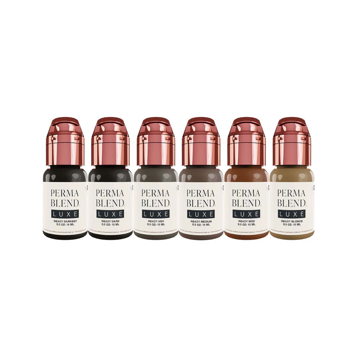 Perma Blend Luxe PMU Ink - Ready, Set, Go Pre-Modified Set 6x15ml ...